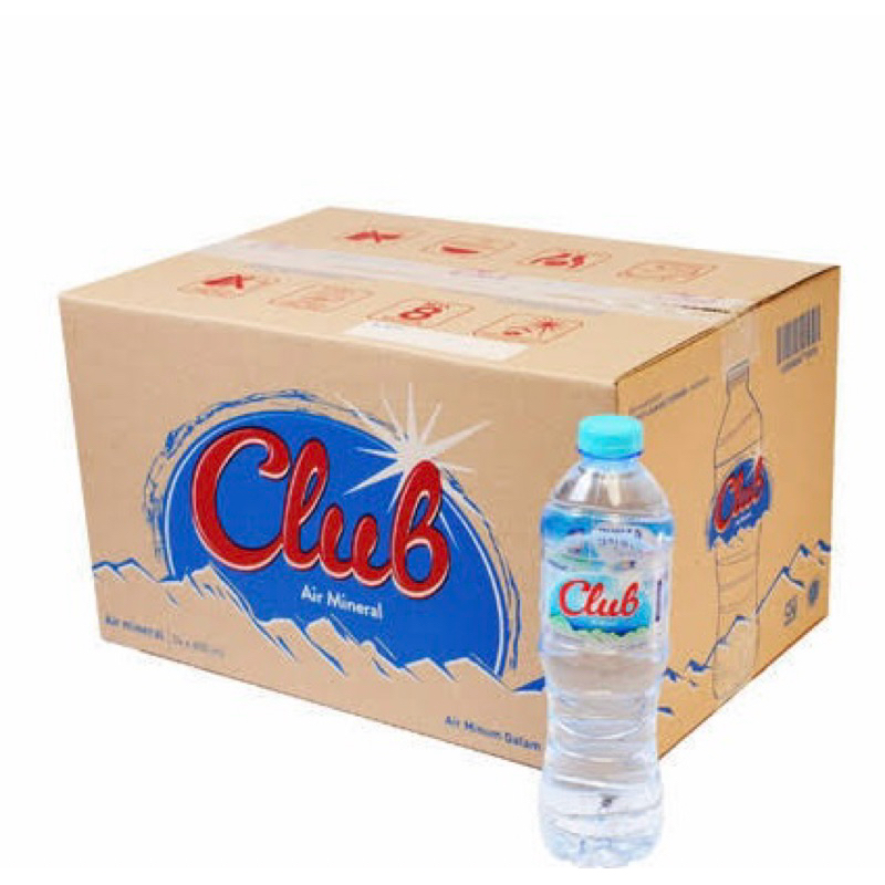 Jual AIR BOTOL CLUB 600Ml 1 Dus isi 24 Botol Air Botol 600ml | Shopee ...