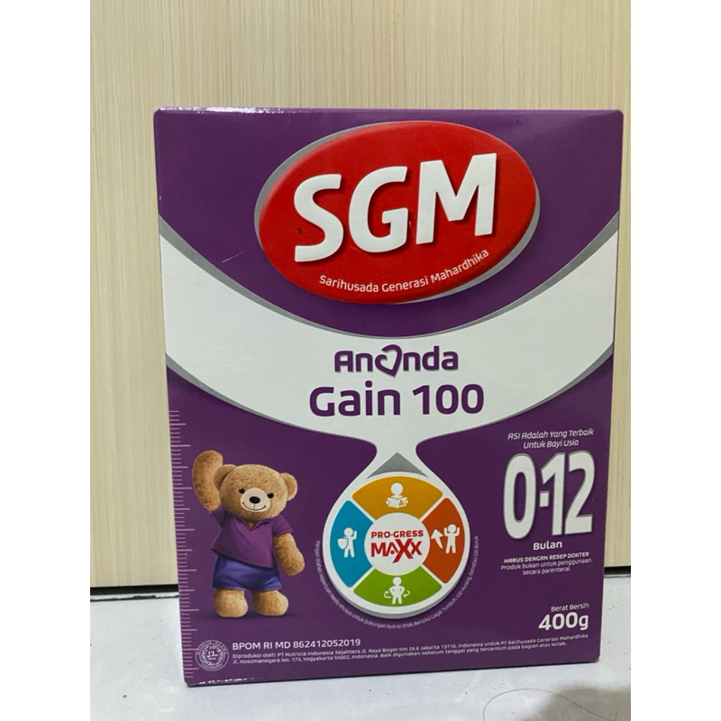 Jual SGM ANANDA GAIN 100 (400gr) | Shopee Indonesia