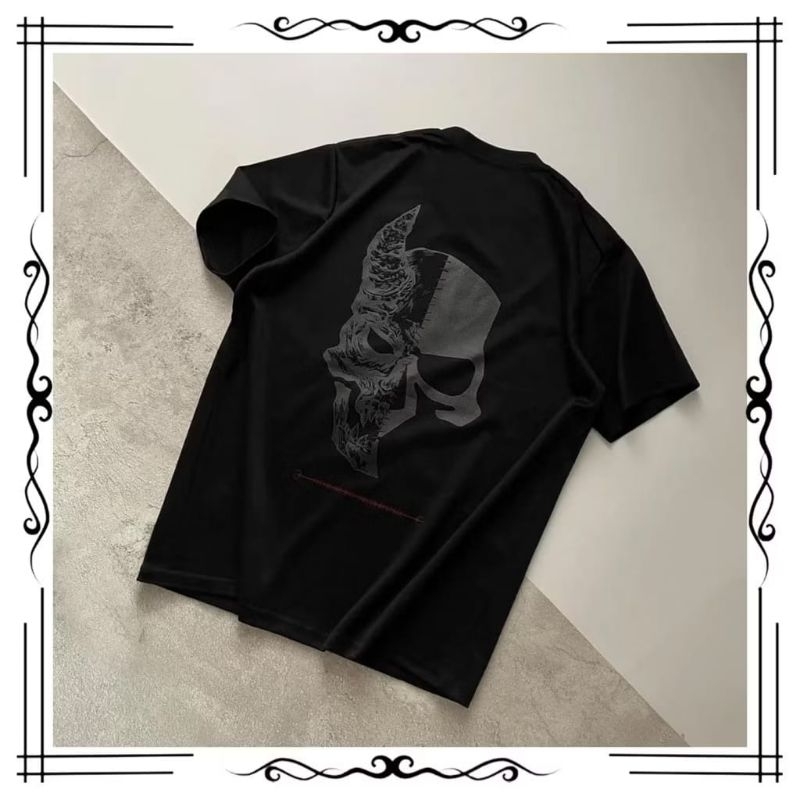 Jual Arshanda T-Shirt Rucas Black Skull S-XXL | Shopee Indonesia