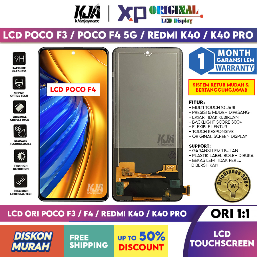 Jual ️ LCD Original ️ Poco F3 / Poco F4 5G / Redmi K40 / K40 Pro LCD ...