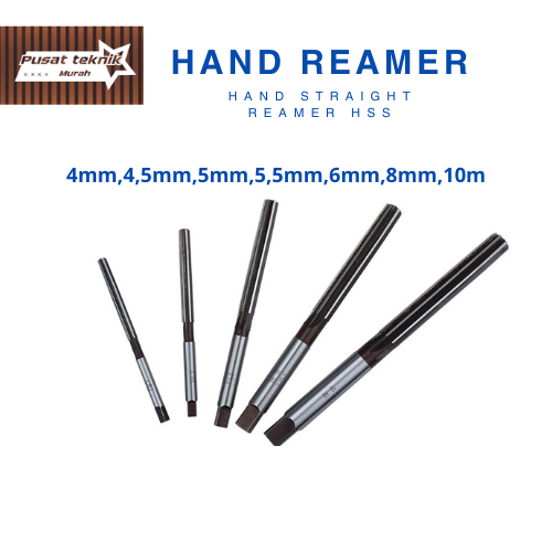 Jual Straight Hand Reamer 4mm 4,5mm 5mm 5,5mm 6mm 8mm 10mm Bor Reamer ...