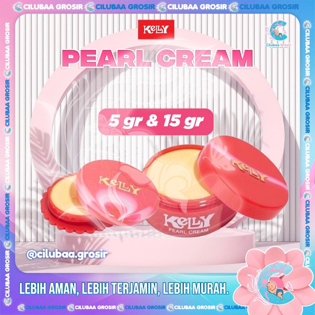 Jual KELLY Pearl Cream 15gr & 5gr || Krim Wajah || Foundation ...