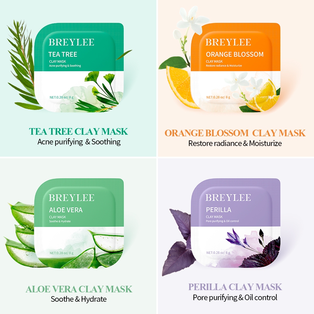 Jual BREYLEE Clay Mask - Mencerahkan Kulit Wajah (3pcs) | Shopee Indonesia