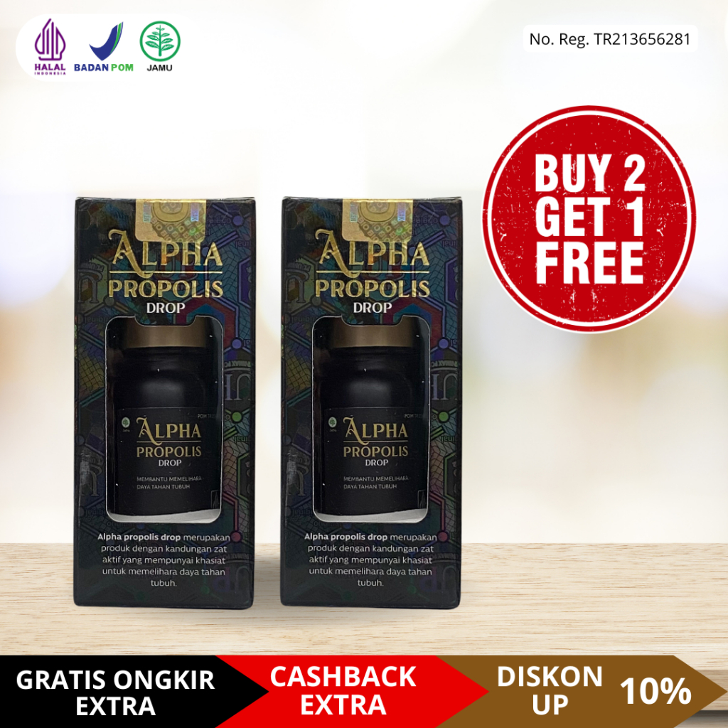 Jual Alpha Propolis - Herbal Kingo Series Buy 2 Get 1 Free Tester ...