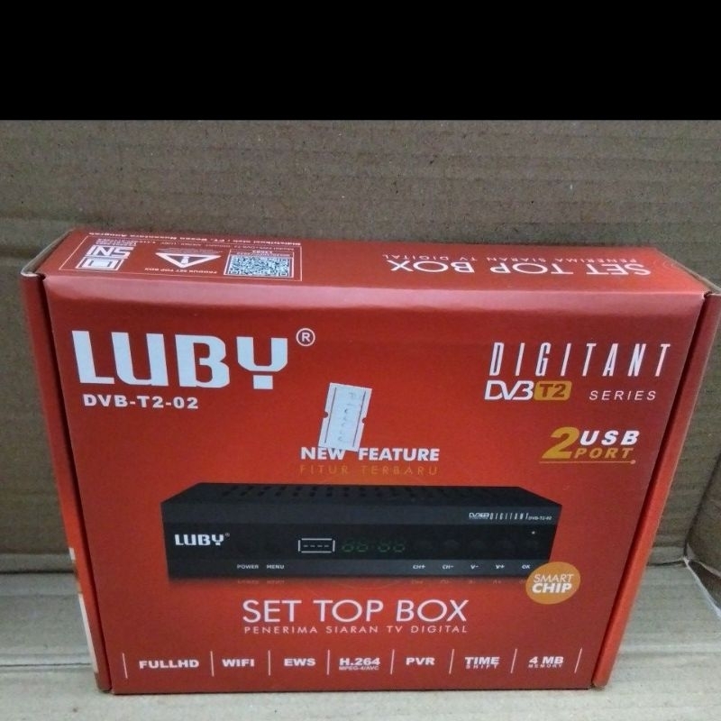Jual STB /Set Top Box TV Analog ke Digital Luby DVB T2 02 Siaran DIGITAL | Shopee Indonesia