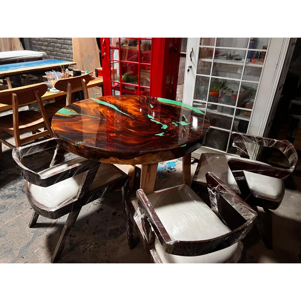 Jual READY STOCK MEJA MAKAN BUNDAR meja makan meja rapat meja keluarga ...