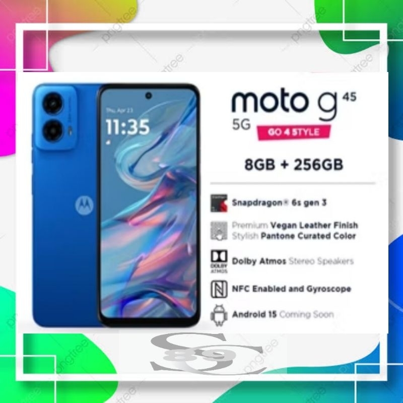 Jual MOTOROLA G45 5G 8/256 (NFC) GARANSI RESMI | Shopee Indonesia