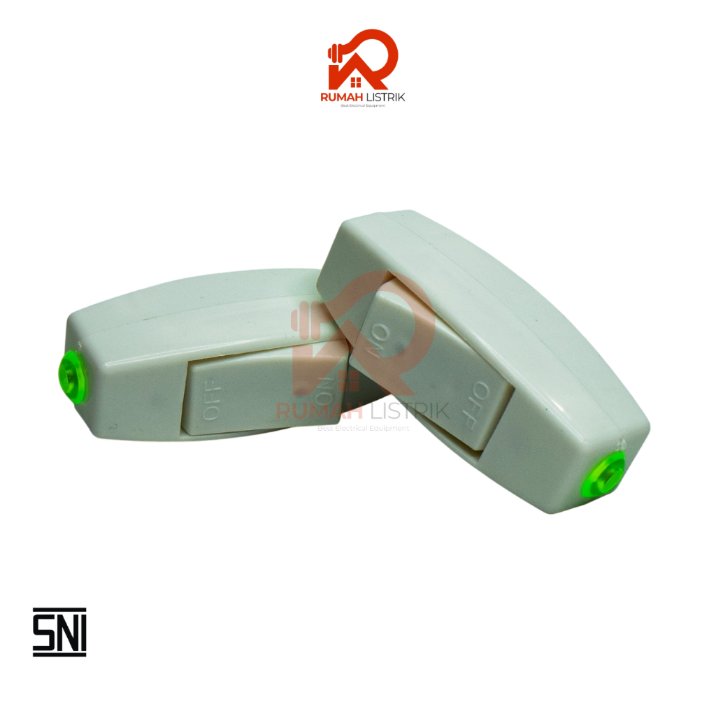 Jual Saklar Gantung On Off Jumbo Putih Hitam Tofuda / Sakelar Lampu ...