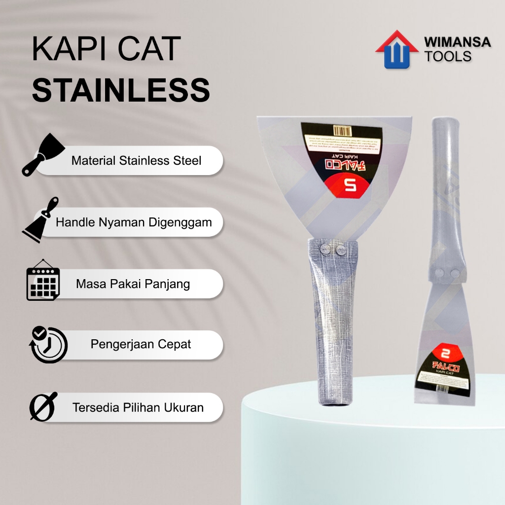 Jual KAPI CAT FALCO STAINLES STEEL - KAPI DINDING | Shopee Indonesia