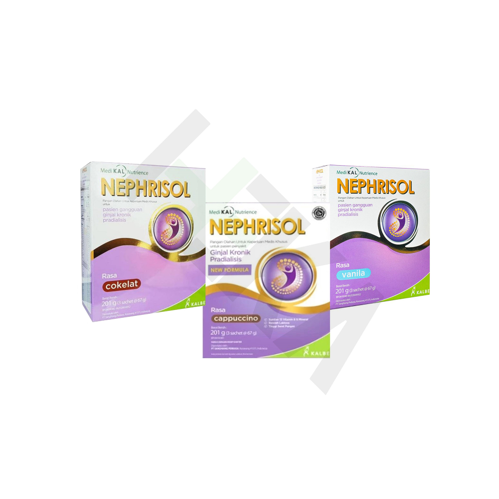 Jual BUNDLE 4 PCS - Nephrisol Vanila/Coklat/Cappucino 201 gram - Pasien ...