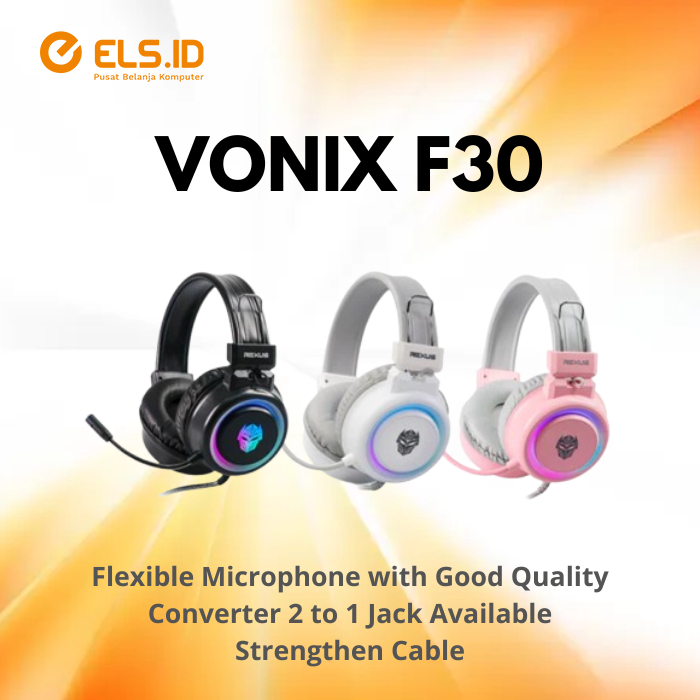 Jual Rexus Vonix F30 Headset Gaming RGB | Shopee Indonesia