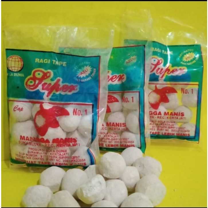 Jual Ragi tape instan khusus singkong/beras ketan ORIGINAL CAP MANGGA 1 ...
