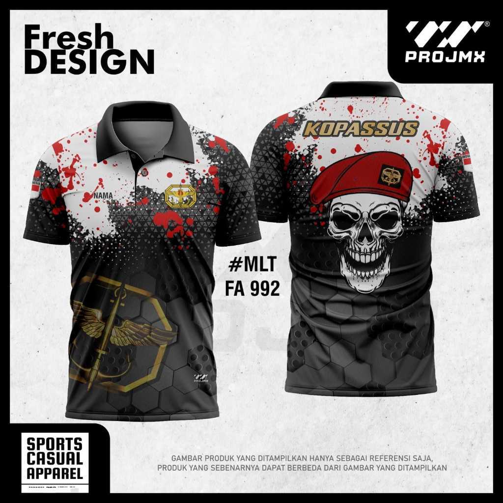 Jual PROJMX - KAOS JERSEY KOPASSUS | BEBAS CUSTOM | Shopee Indonesia