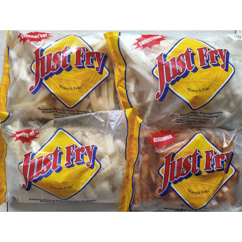 Jual surabaya just fry kentang goreng french fries frozen | Shopee ...