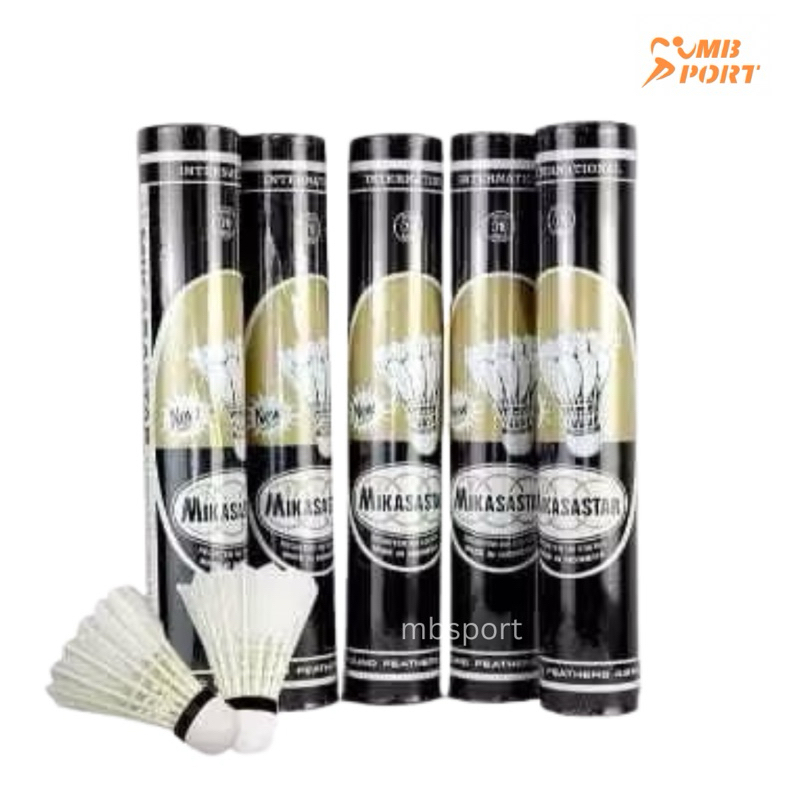 Jual Shuttlecock Badminton Mikasa Star Hitam Black Kok Badminton ...