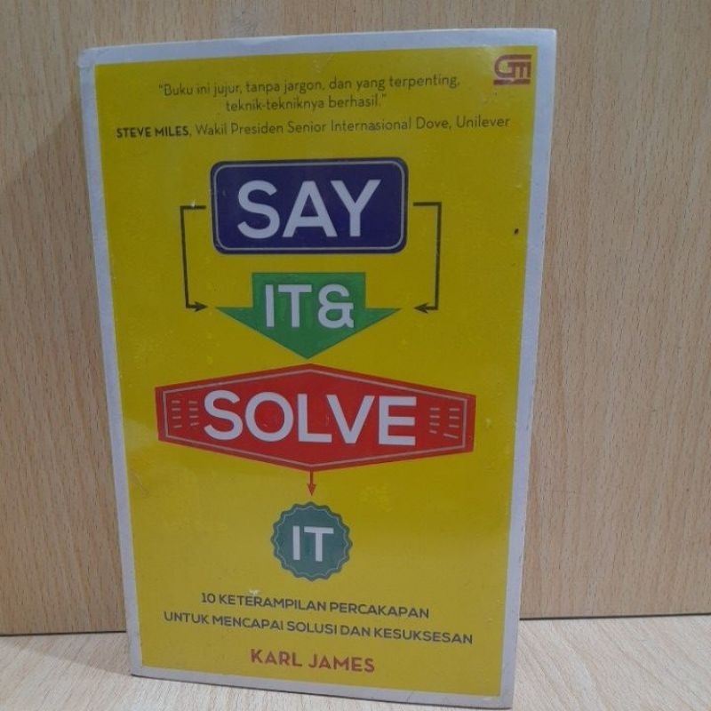Jual buku Original " SAY IT & SOLVE IT.10 Keterampilan Percakapan untuk ...