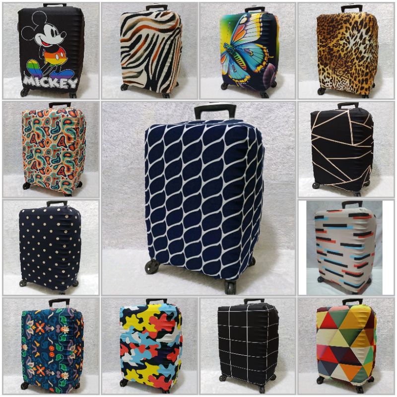 Jual caver koper /sarung koper motif elastis / tersedia untuk koper 18 ...