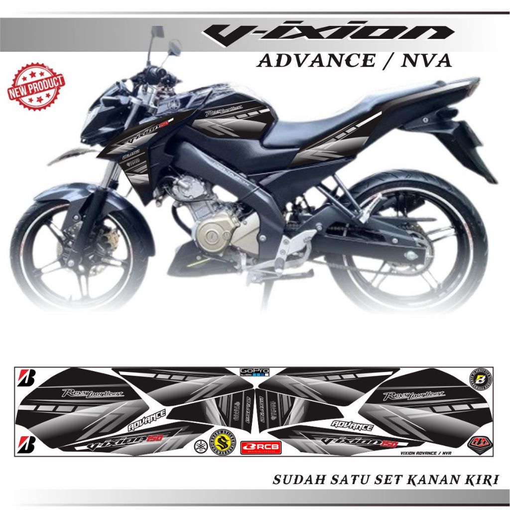 Jual STRIPING MOTOR YAMAHA VIXION ADVANCE NVA LIST TERBARU V7 | Shopee Indonesia