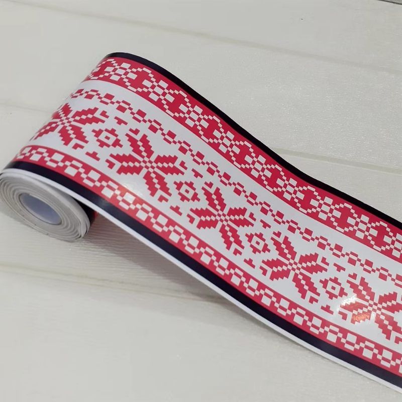 Jual M2M WALLPAPER List Border Silang Merah List Border Stiker 10 meter ...
