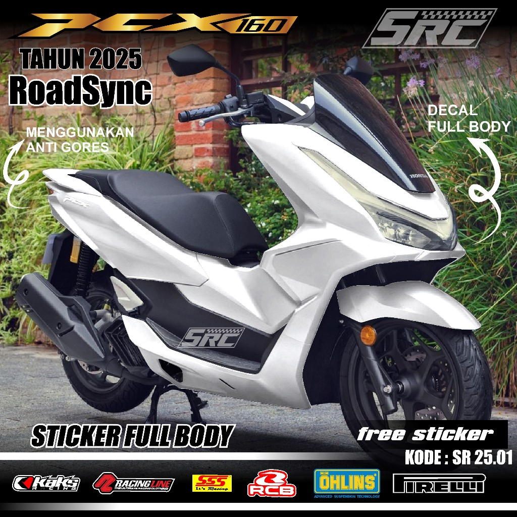 Jual COD Sticker Decal Full Body Honda PCX 160 RoadSync 2025 Decal ...