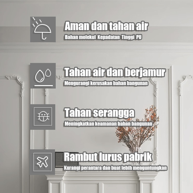 Jual List Wall Moulding PVC / List Border Molding 3D Wainscoting Ukiran ...
