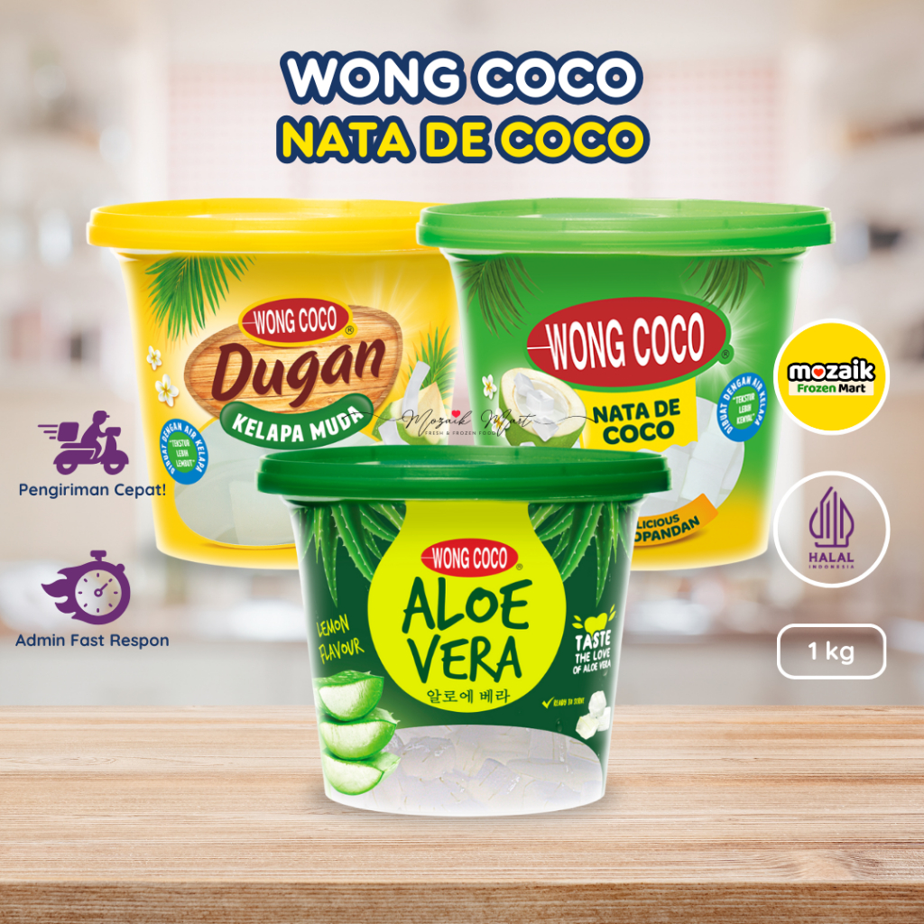 Jual Wong Coco Aloe Vera Lidah Buaya Dugan Kelapa Muda Cocopandan 1 kg ...