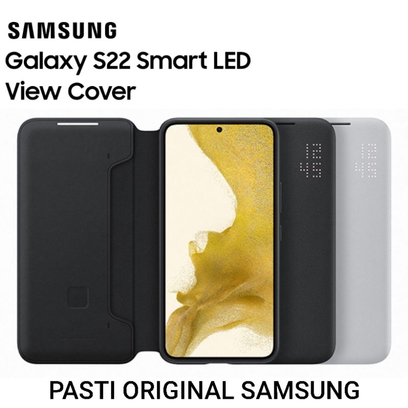 Jual Samsung Galaxy S22 Casing Original LED View Smart Flip Cover Sview ...