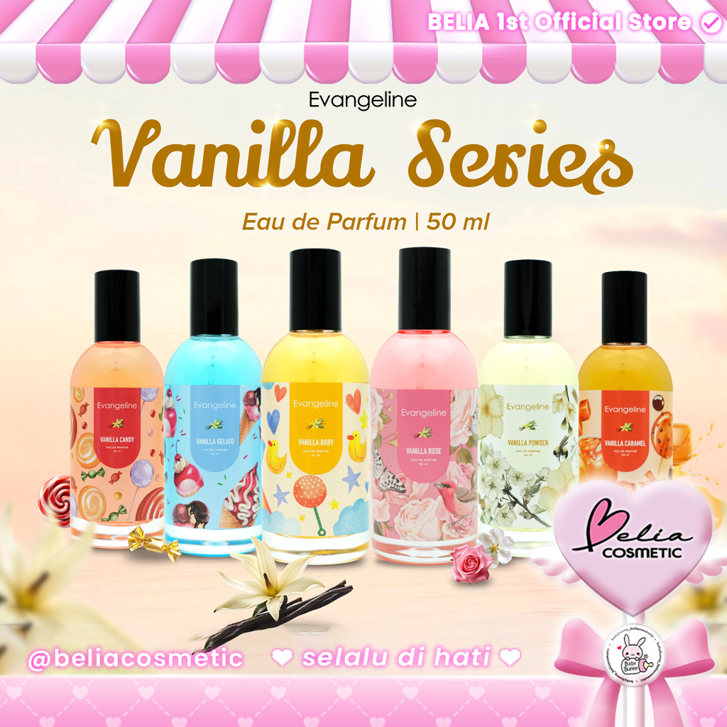 Jual BELIA EVANGELINE Vanilla Series EDP 5OML | Parfum Wanita Travel ...