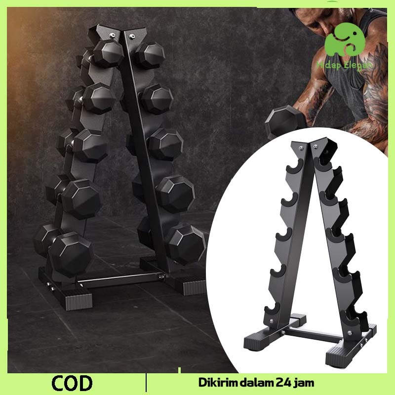 Jual 1set Barbel Besi Dumble Rack Berolahraga Rack Rak Barbel Barbel ...