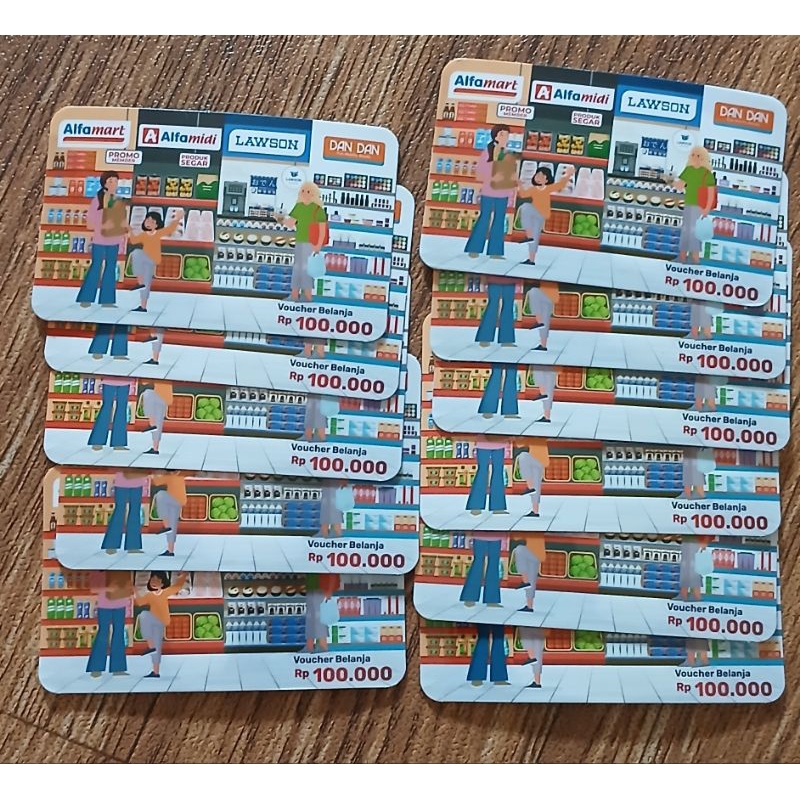Jual VOUCHER ALFAMART ALFAMIDI LAWSON DANDAN 100.000 | Shopee Indonesia