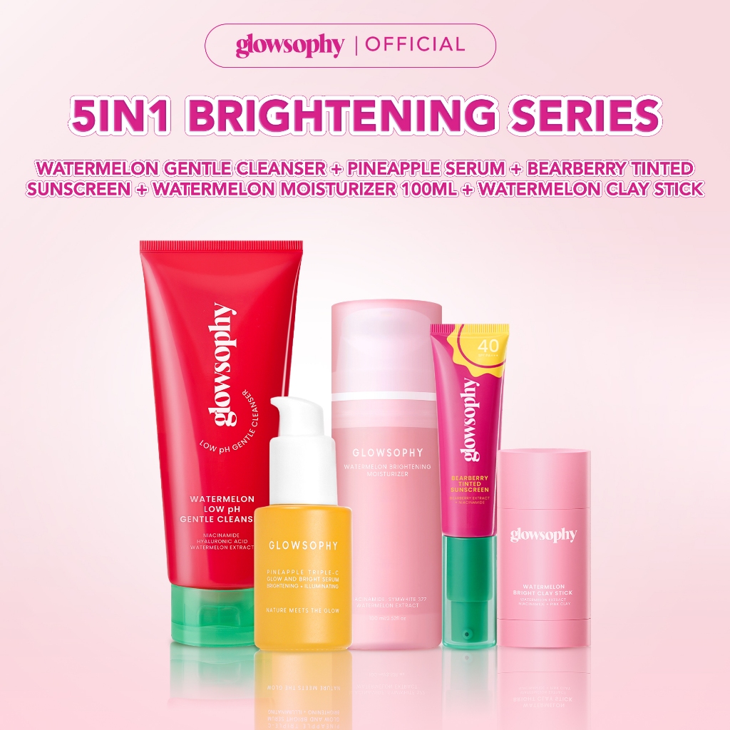 Jual Glowsophy Bundle 5in1 Brightening Series Watermelon Brightening ...