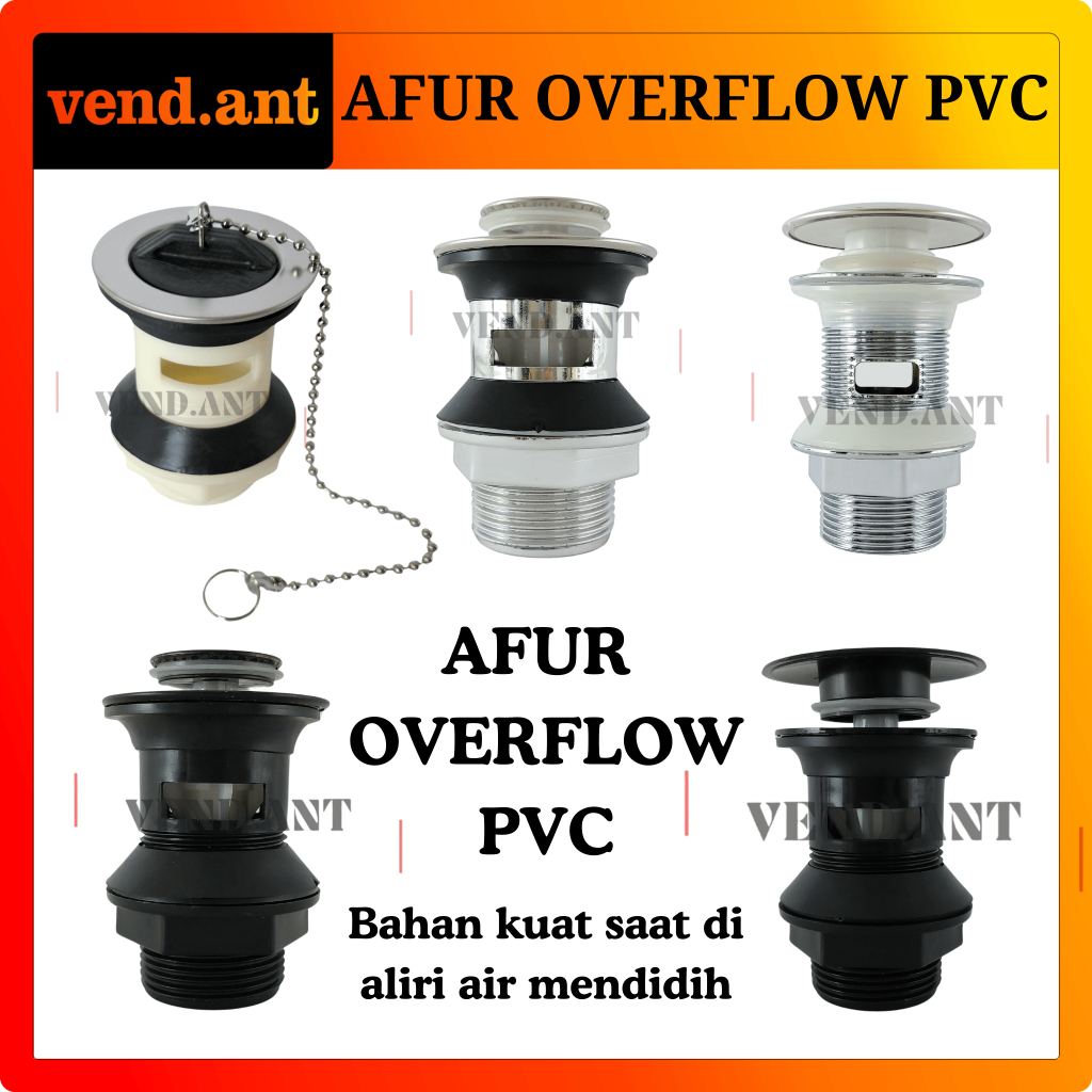 Jual Kepala Afur Pop Up Tekan Pencet Wastafel Cuci Tangan Overflow PVC | Shopee Indonesia