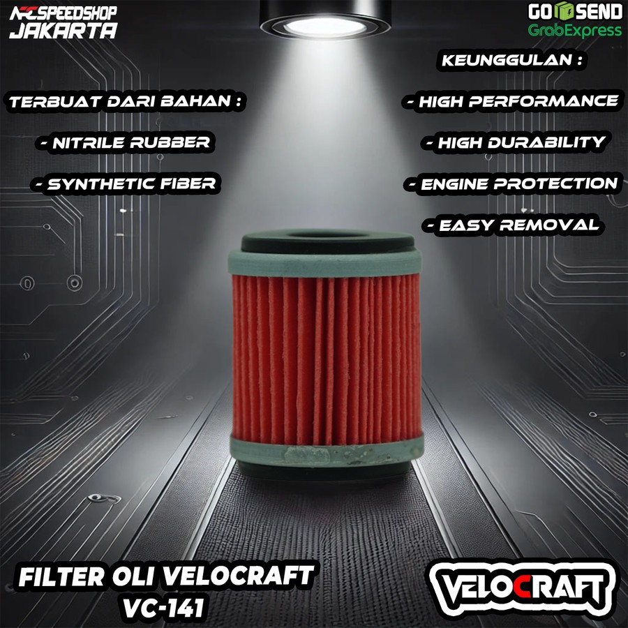 Jual Filter Oli VELOCRAFT Paper Oil Filter VC 141 TRICITY XMAX 250 XMAX ...