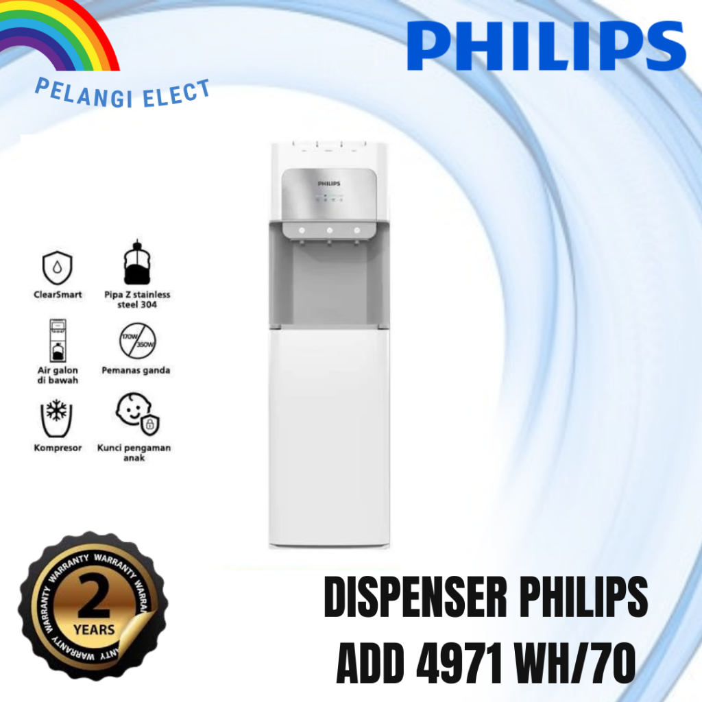 Jual Dispenser Philips ADD4971 / ADD 4971 Galon Bawah 3 Kran Low Watt ...