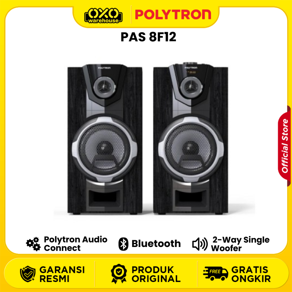 Jual POLYTRON Speaker Audio PAS 8F12 Usb Bluetooth Low Watt Garansi ...