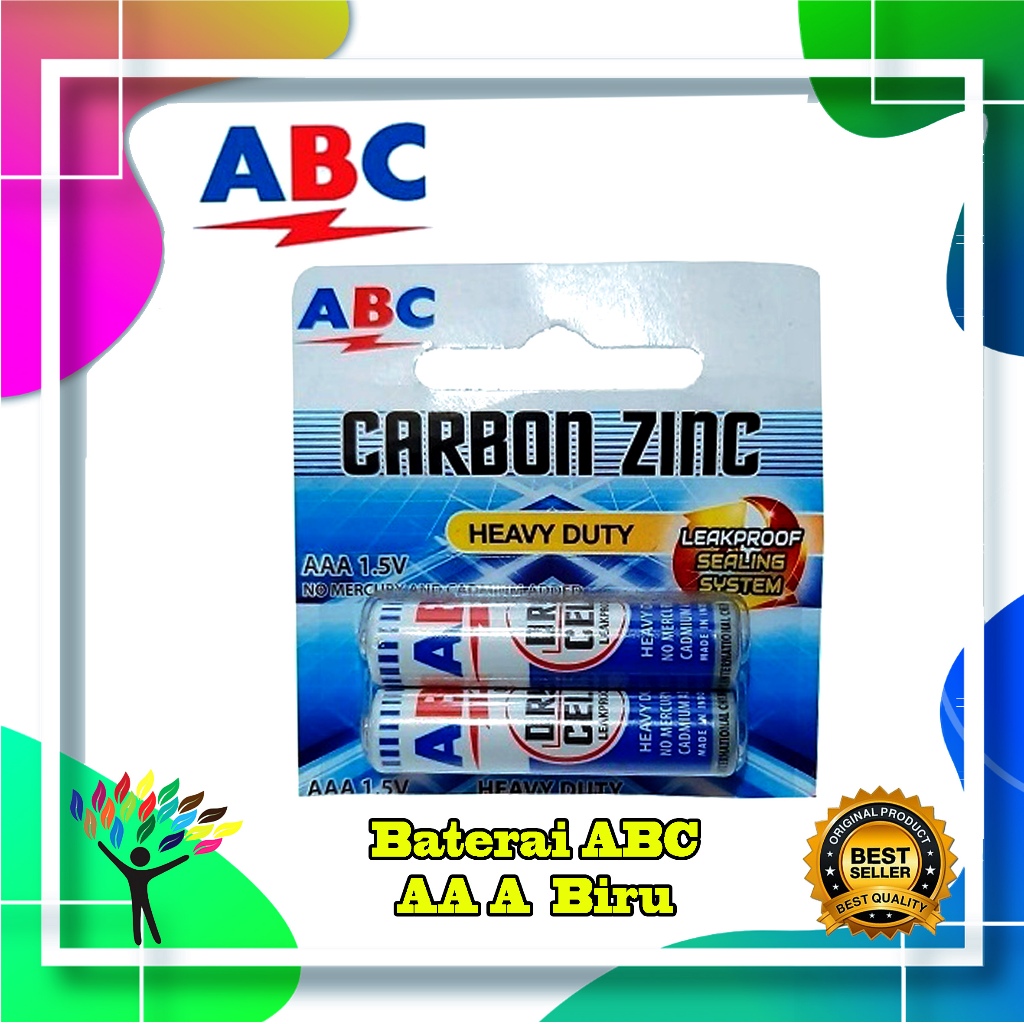 Jual Baterai ABC AAA / A3 Biru Sepasang ( 2 Baterai ) | Shopee Indonesia