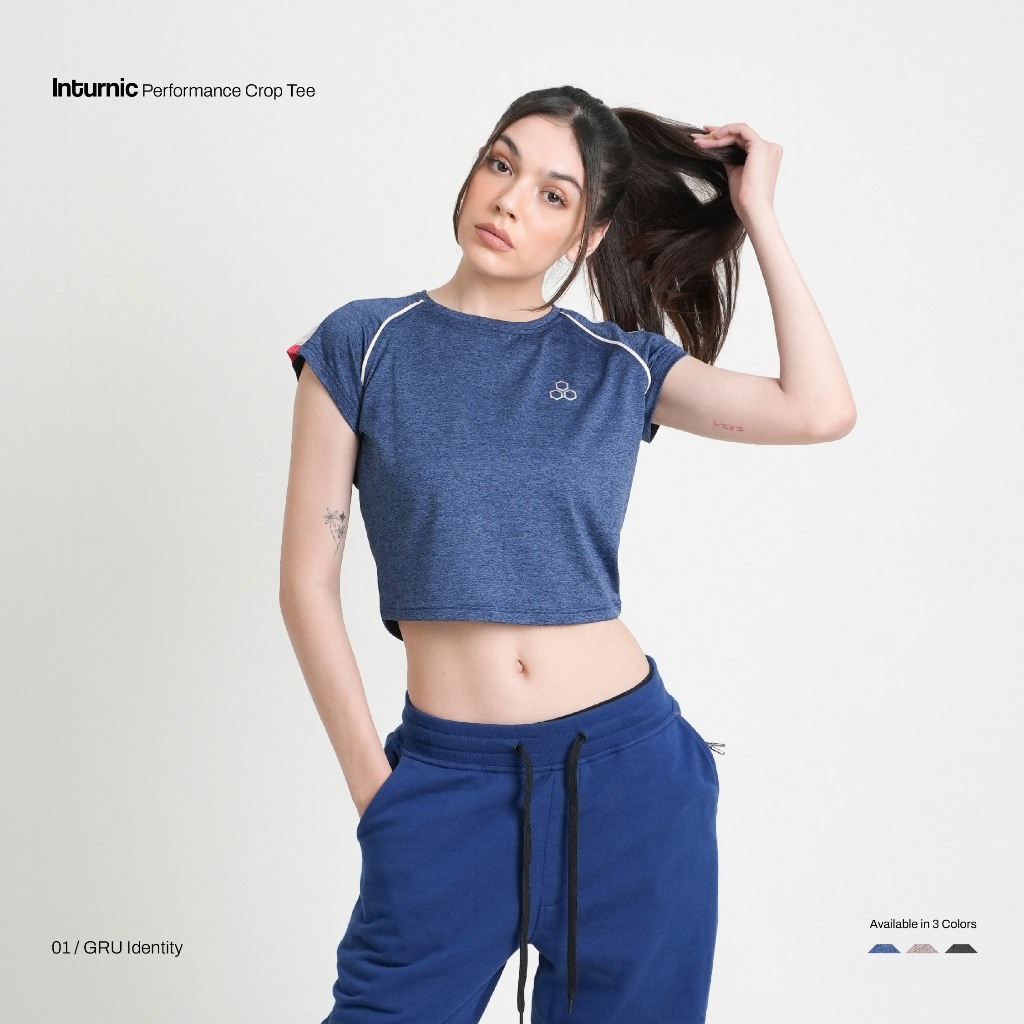 Jual GRU - Inturnic Performance Crop Tee [Woman] | Shopee Indonesia