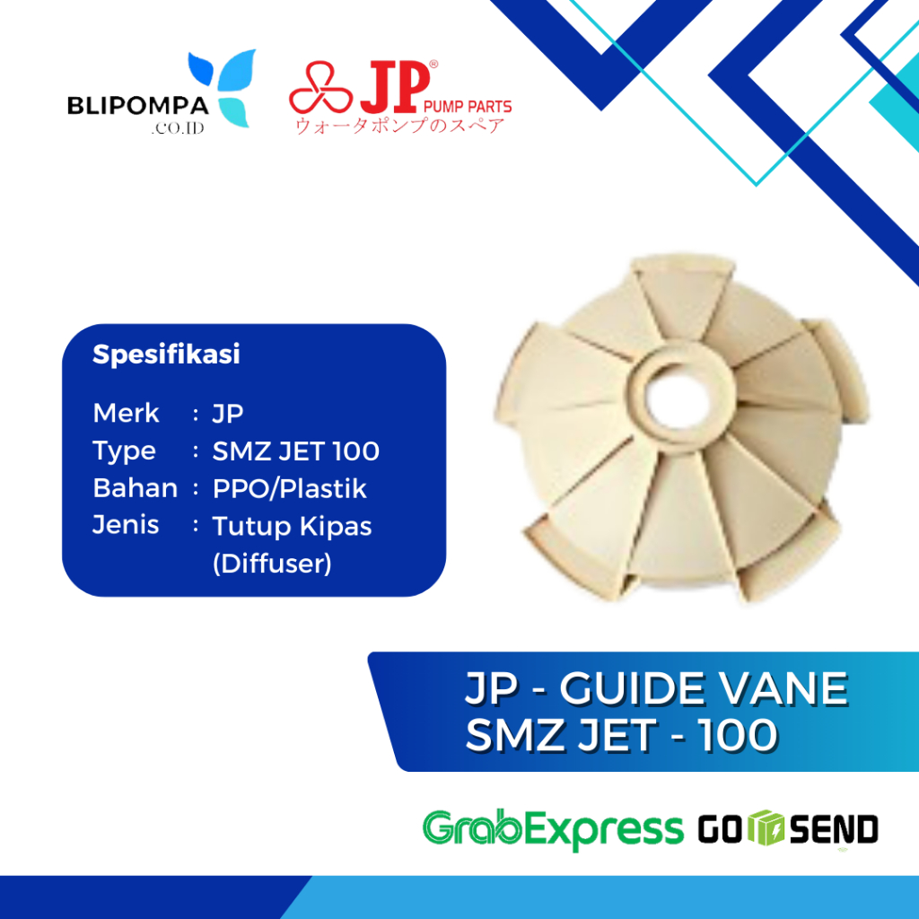 Jual JP - GUIDE VANE SMZ JET - 100 tutup kipas jet pump | Shopee Indonesia