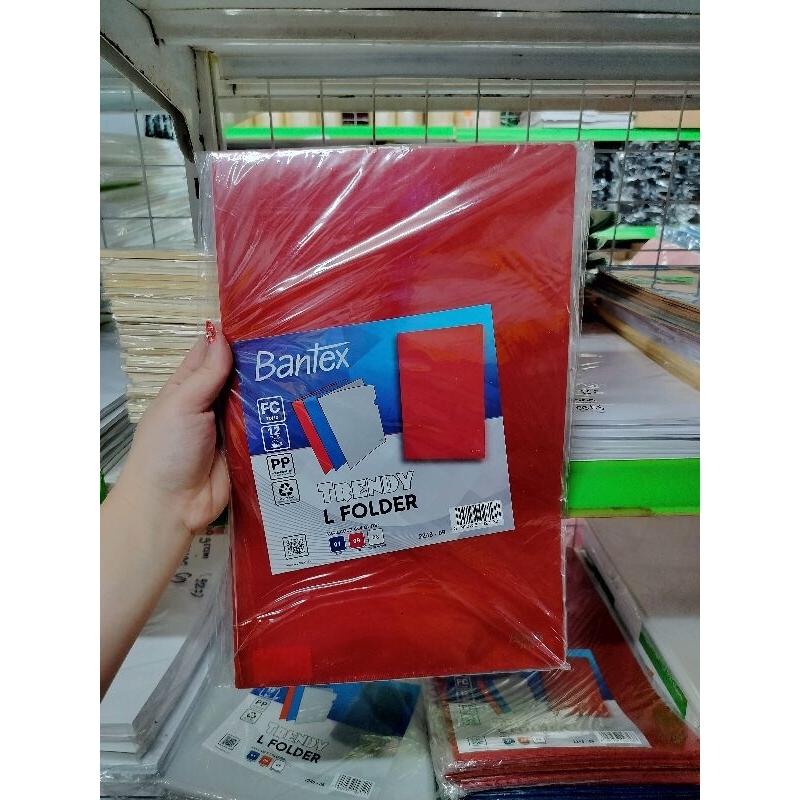 Jual Map L Bantex F4 Merah ( 1 pak isi 12 pc ) | Shopee Indonesia