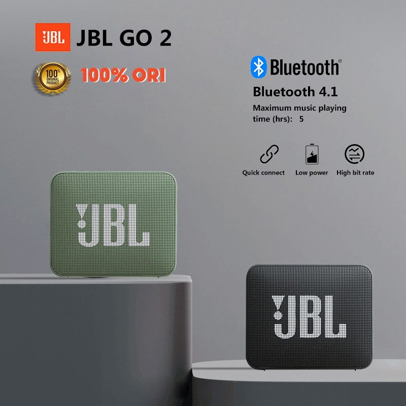 Jual JBL Go 2 Portable Bluetooth Speaker IP67 waterproof and dustproof Speker Bluetooth Super ...