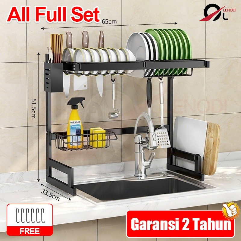 Jual Rak Dapur Rak Piring Rak Peniris Rak Penyimpanan Dapur Dengan Baki ...