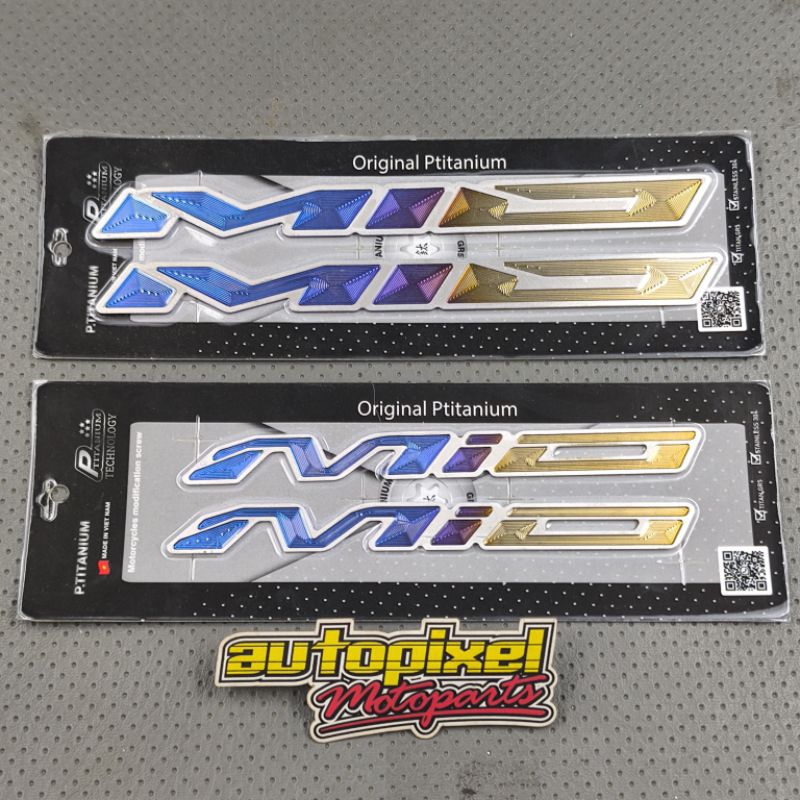 Jual Emblem mio titanium burn Ptitanium vietnam (sepasang) | Shopee ...