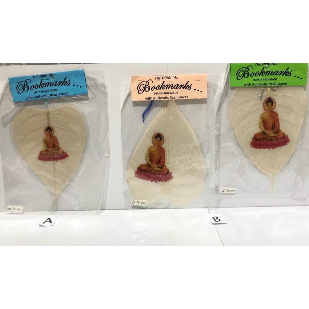 Jual BOOKMARK/PEMBATAS BUKU/GANTUNGAN DAUN BODHI ASLI HANDMADE BUDDHA ...
