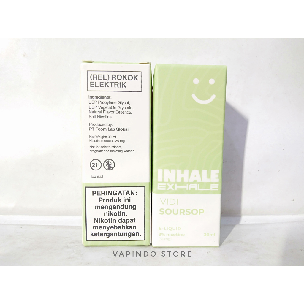Jual SALT FOOM INHALE EXHALE VIDI SOURSOP SALTNIC 30ML 30MG BY FOOM X ...