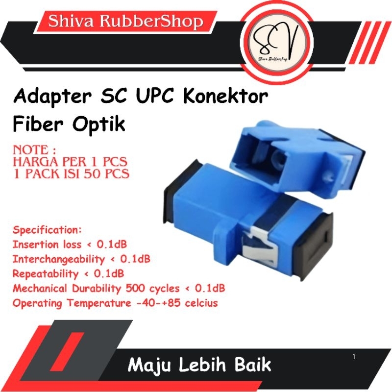 Jual Adapter SC UPC Konektor Fiber Optik FTTH CATV Penyambung Antar ...