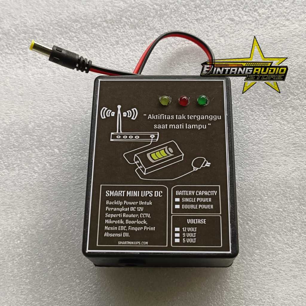 Jual UPS Mini 12 Volt DC / Smart UPS Untuk Backup Router Wifi / Modem ...