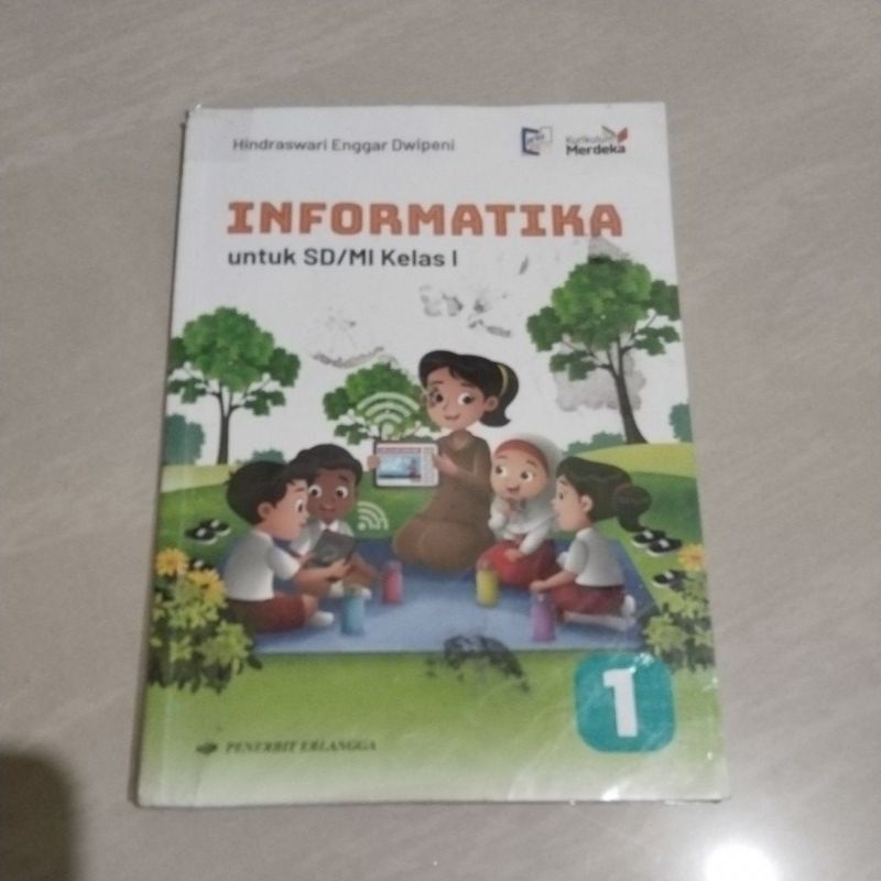 Jual BUKU ORI BUKU INFORMATIKA KELAS 1 SD PENERBIT ERLANGGA KURIKULUM MERDEKA | Shopee Indonesia