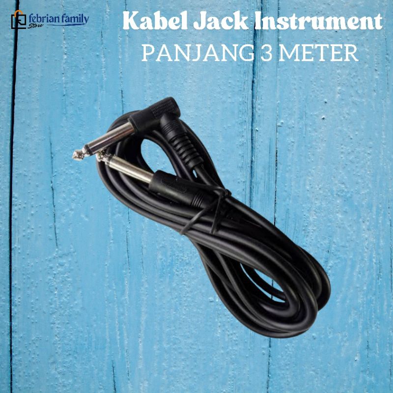 Jual kabel jack Gitar akustik/elektrik 3 meter | Shopee Indonesia