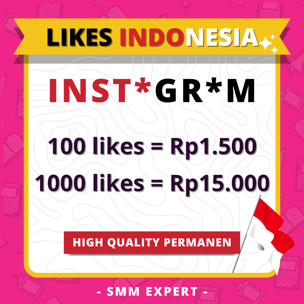 Jual Like INSTAGRAM Indonesia Permanen Instagram Like - IG Like Indo ...
