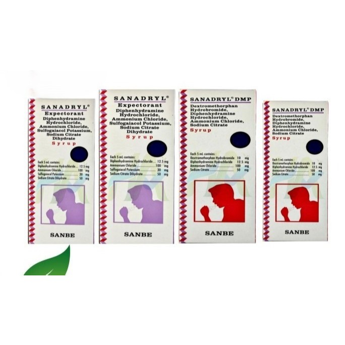 Jual SANADRYL SIRUP - SANADYL EKSPEKTORAN DAN SANADYL DMP - OBAT BATUK ...